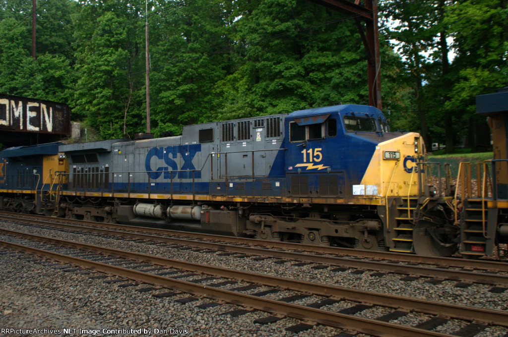 CSX AC44CW 155 trails on Q034-23